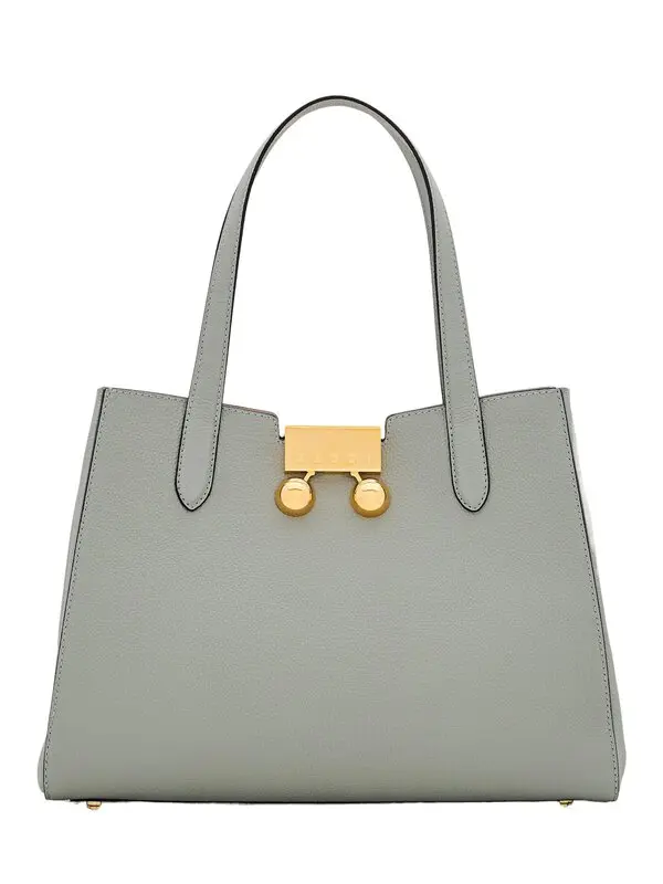 Marni Leather Shoulder Bag With Gold Detail - Multicolor
