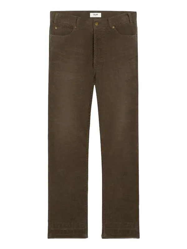 Celine Wesley Corduroy Jeans - Brown