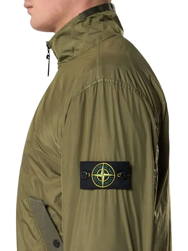 Stone Island Wool And Nylon Bomber Jacket - Multicolor