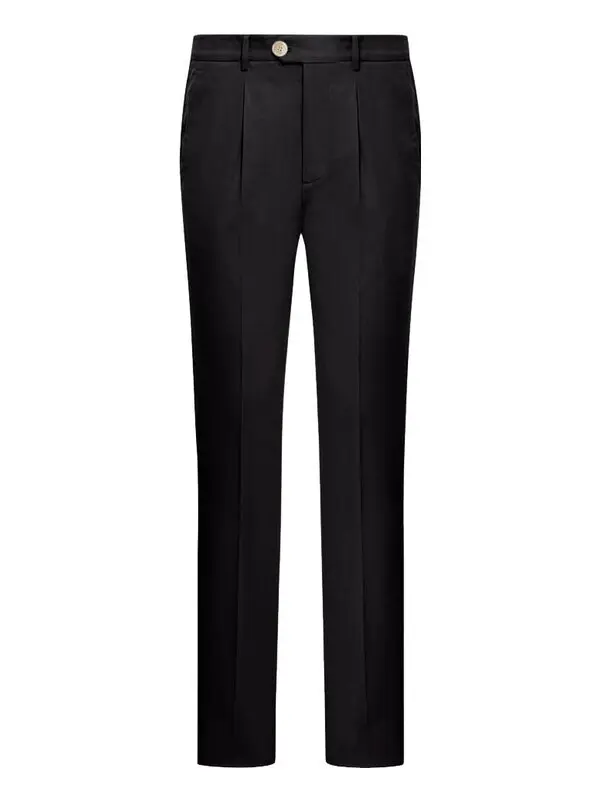 Brunello Cucinelli Cotton Blend Chino Pants - Black