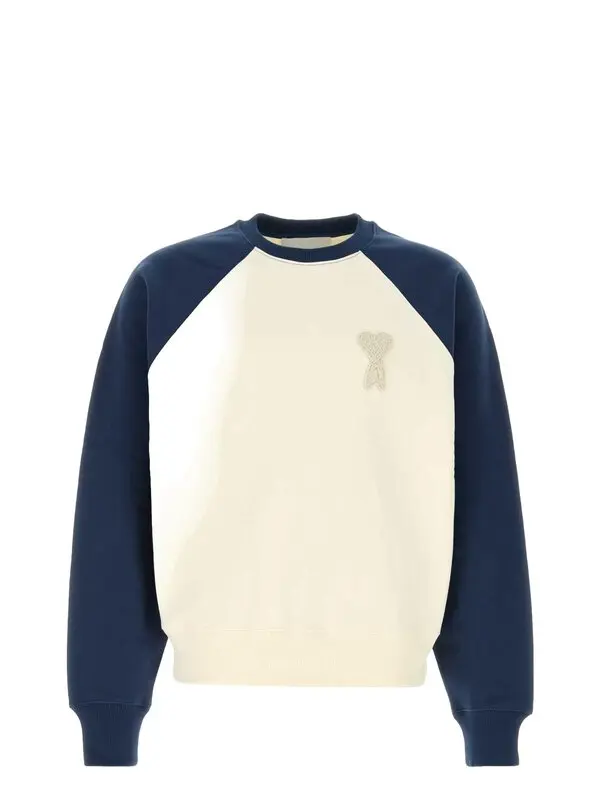 Ami Cotton Oversize Sweatshirt - White
