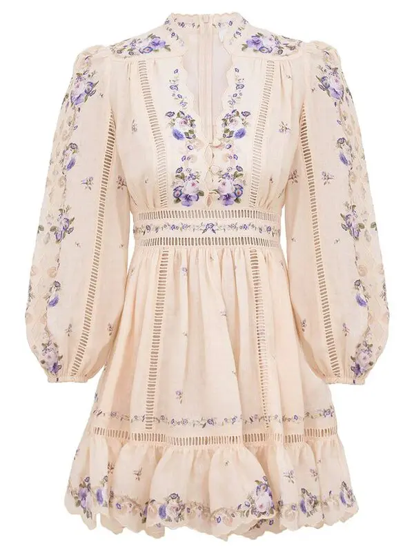 Zimmermann Patience Mini Dress - Multicolor