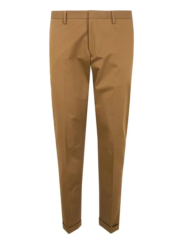 Paul Smith Tailored Cotton Blend Trousers - Brown