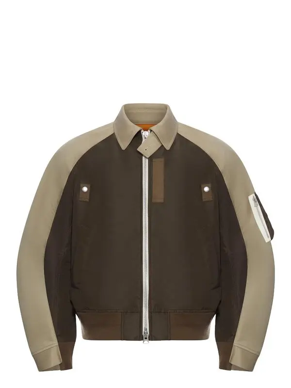 Sacai Cotton Chino X Nylon Twill Blouson - Multicolor