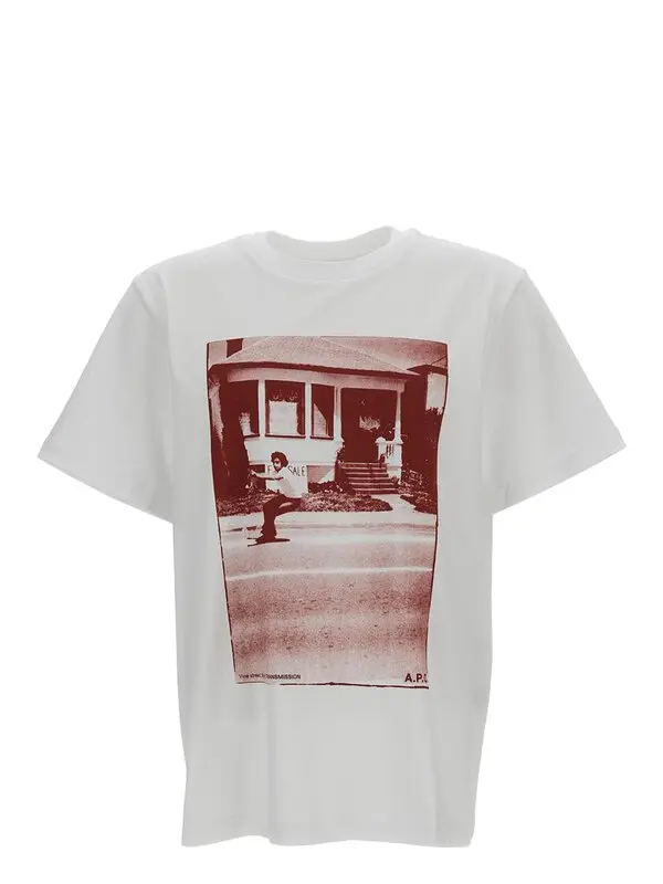 A.p.c. Short-sleeve T-shirt With A Print - Multicolor