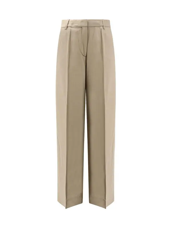 TOTEME Viscose And Wool Trousers - Multicolor