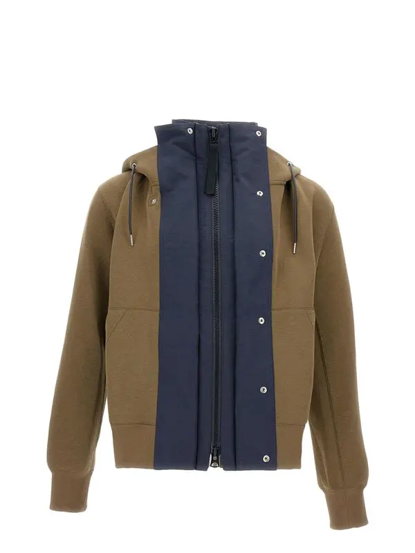 Sacai Sponge Sweat Hoodie - Brown