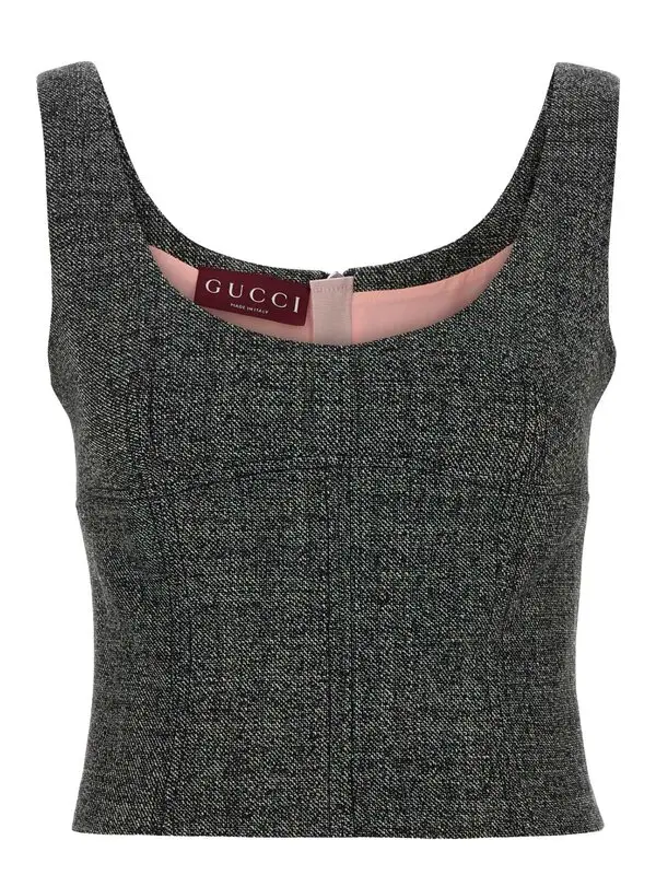 Gucci Two-tone Wool Tank Top - Multicolor