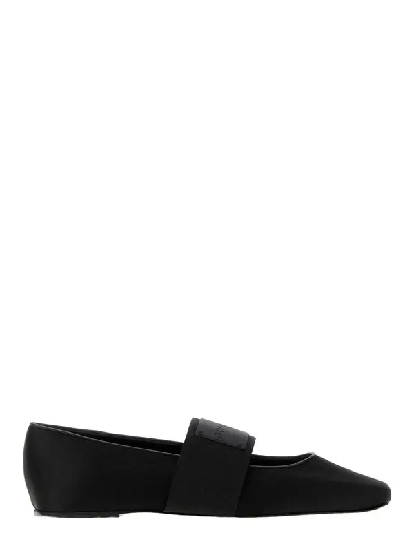 Givenchy Satin Sliced Square Ballerinas - Black