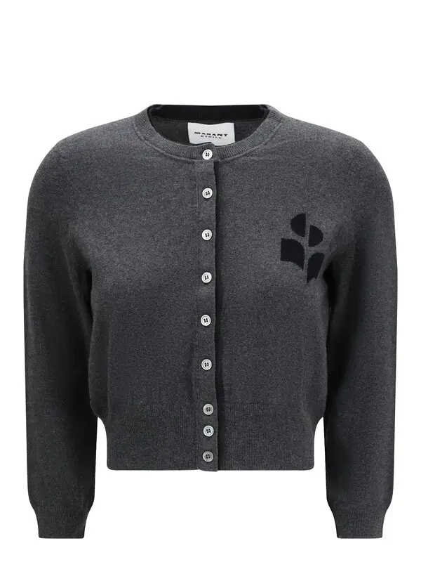 Isabel Marant Étoile Lona Cropped Cardigan - Gray