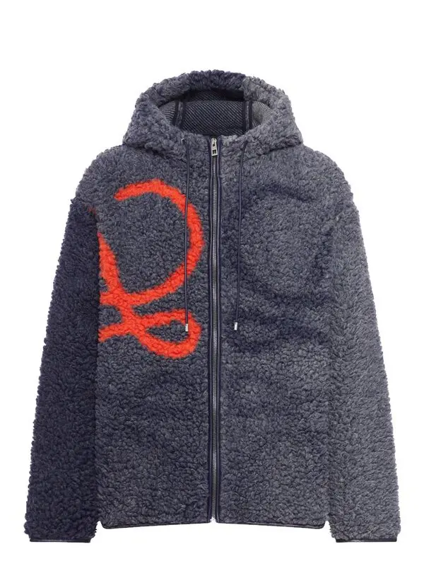 Loewe Anagram Jacquard Fleece Jacket - Multicolor