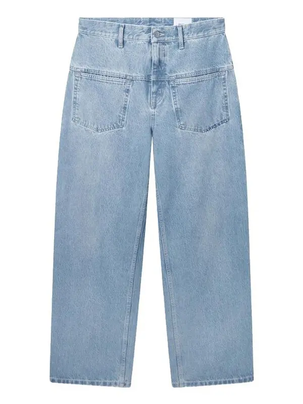Axel Arigato Light Cotton Wide-leg Jeans - Blue