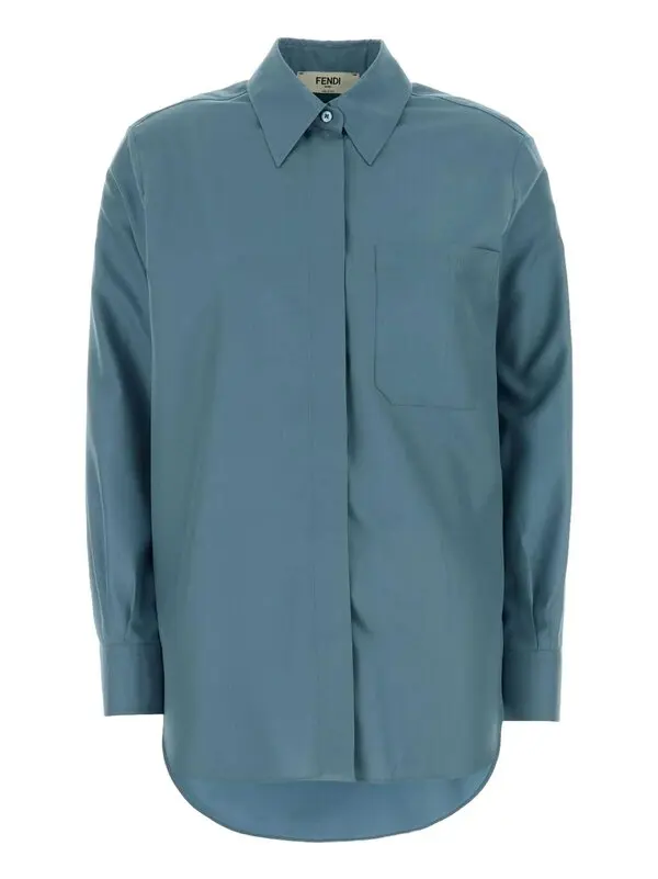 Fendi Silk Shirt - Blue