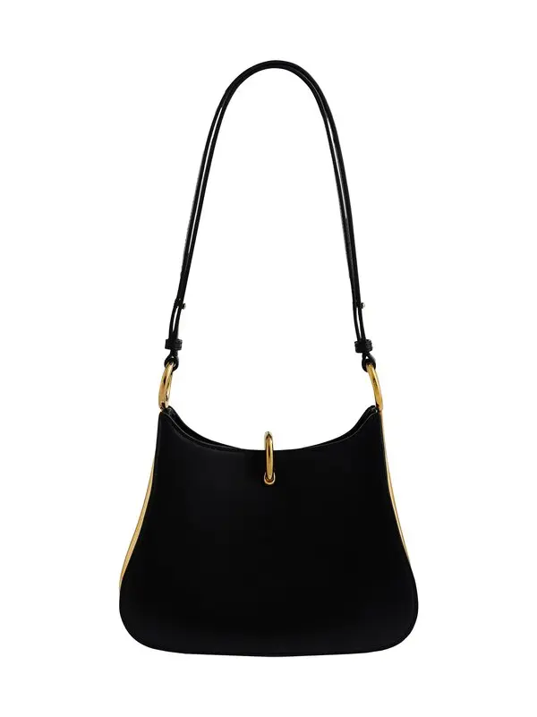 Rabanne Leather Shoulder Bag With Gold Details - Multicolor