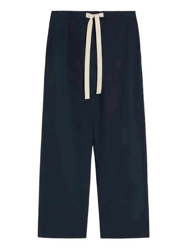 Max Mara Cotton Wide Leg Pants - Multicolor