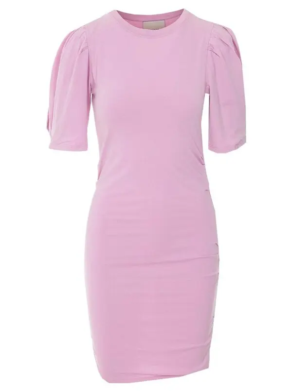 Isabel Marant Étoile Mylda Gathered Short-sleeve Dress - Pink