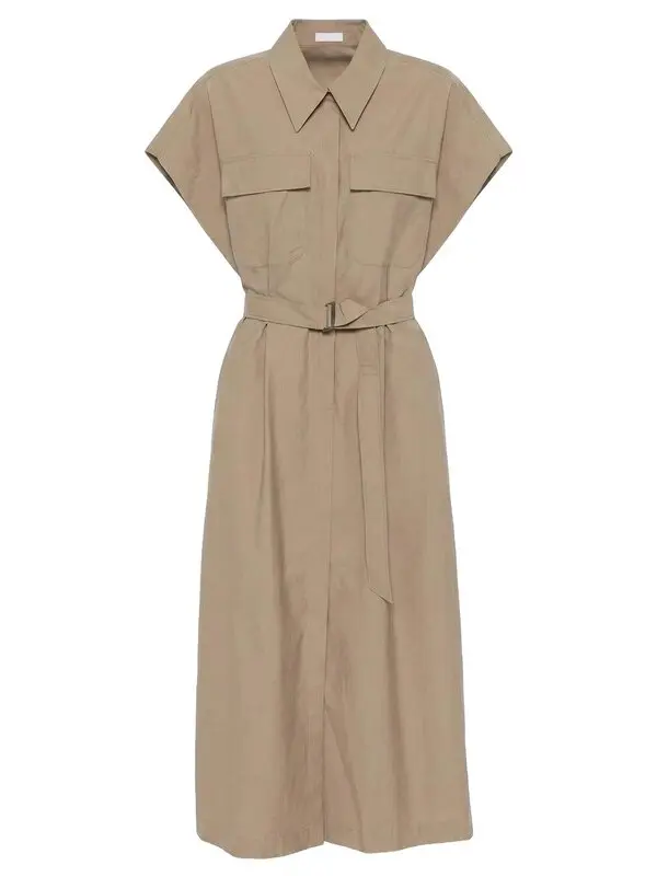 Brunello Cucinelli Cotton Shirt Dress - Multicolor