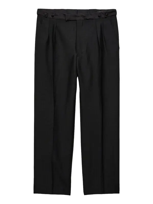 Prada Wool And Mohair Tailored Pants - Multicolor