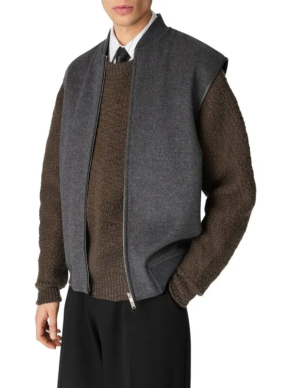Bottega Veneta Double Face Wool Gilet - Multicolor