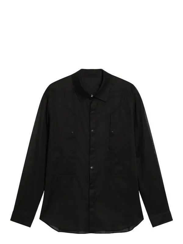 Rick Owens Lightweight Cotton Shirt - Black
