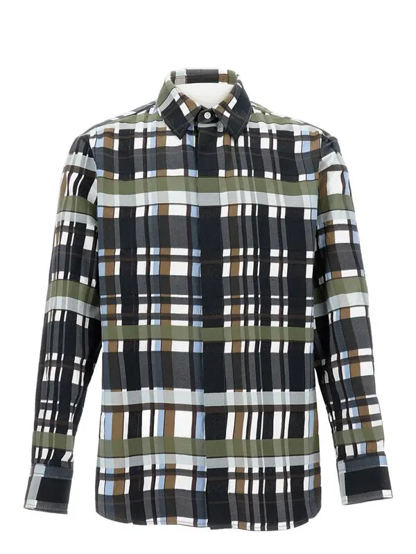 Bottega Veneta Cotton Check Shirt - Multicolor