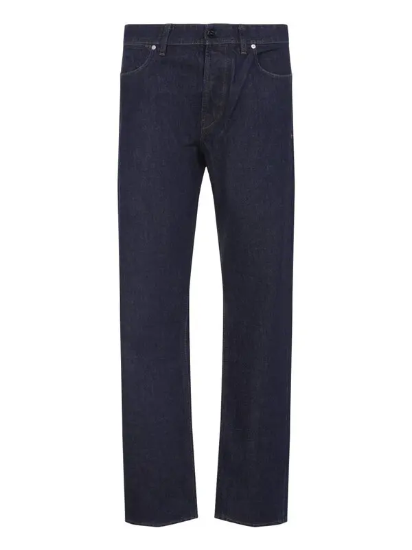 Stone Island Straight Leg Denim Jeans - Blue