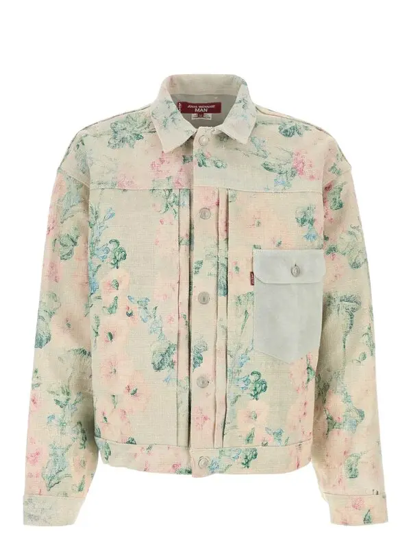 Junya Watanabe Embroidered Floral Canvas Jacket - Multicolor