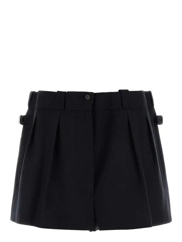 Prada Virgin Wool Shorts - Blue