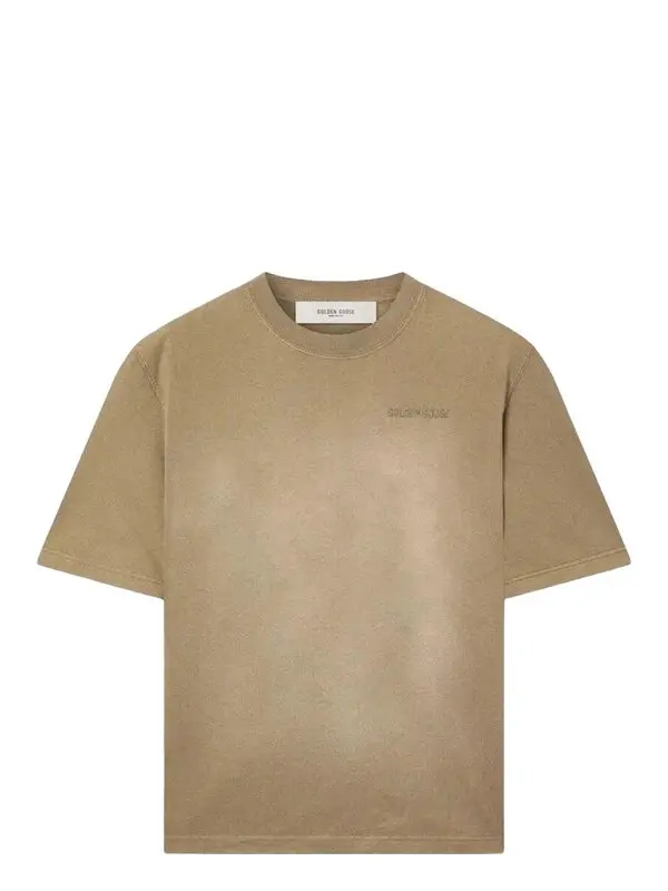 GOLDEN GOOSE Journey` T-shirt With Embroidery - Multicolor