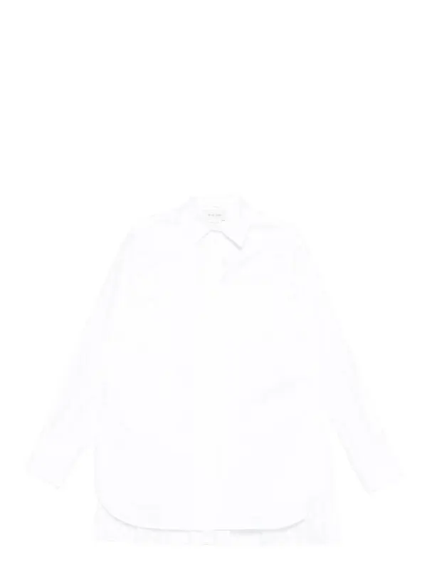 Sportmax Cotton Blend Ruffled Shirt - White