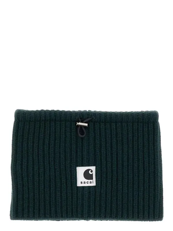 Sacai X Carhartt Wip Wool-blend Neck Warmer - Multicolor
