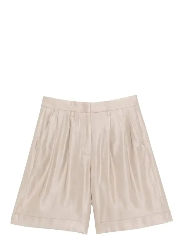Peserico Viscose Shorts - Multicolor