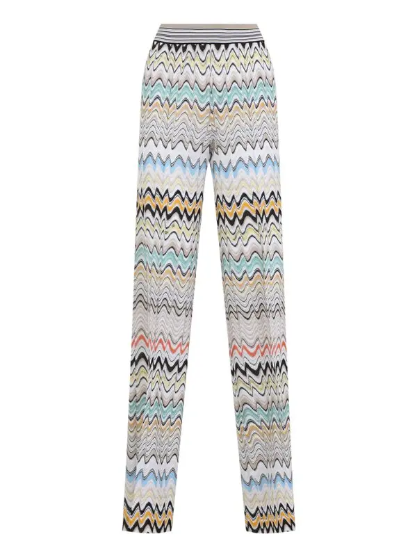 Missoni Zigzag Knit Viscose Pants - Multicolor