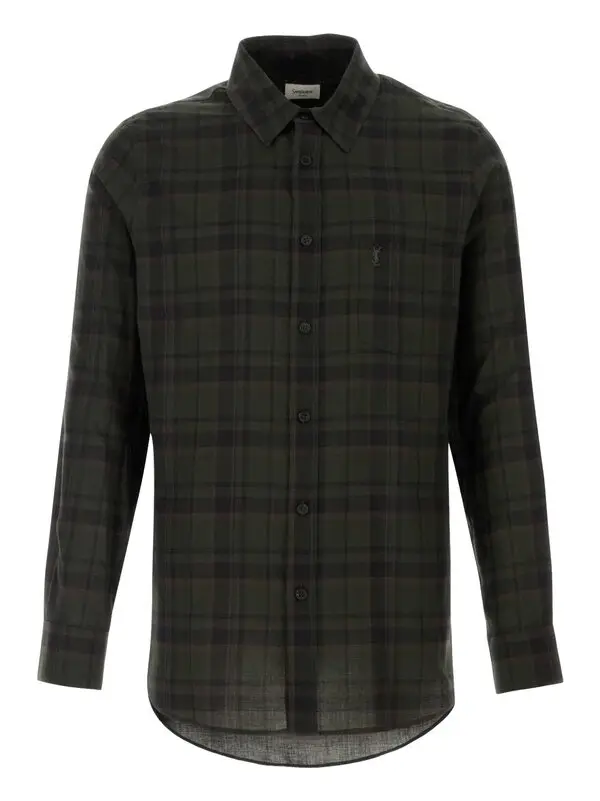 Saint Laurent Embroidered Cotton Shirt - Multicolor