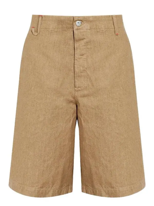 Jacquemus Cotton Denim Shorts - Brown