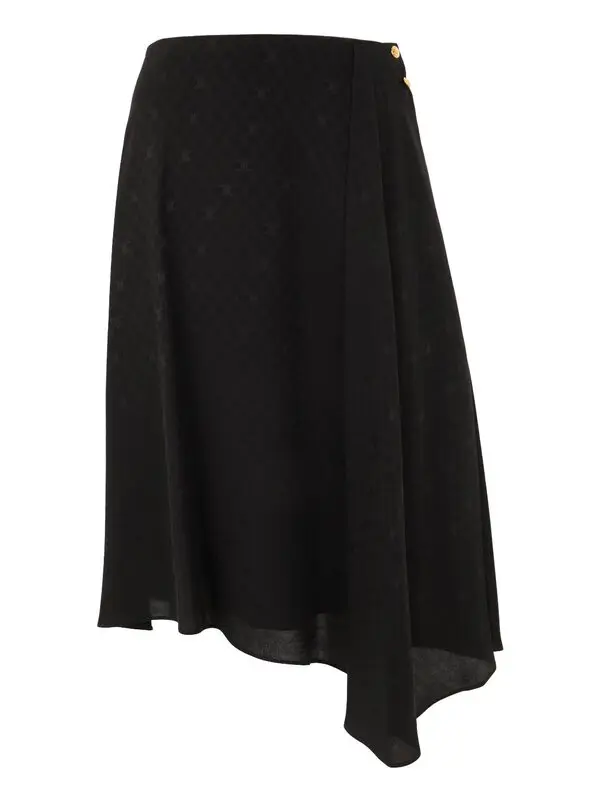 Celine Asymmetrical Skirt - Black