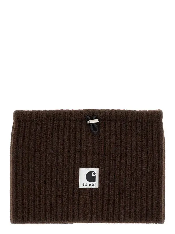 Sacai X Carhartt Wip Wool-blend Neck Warmer - Multicolor