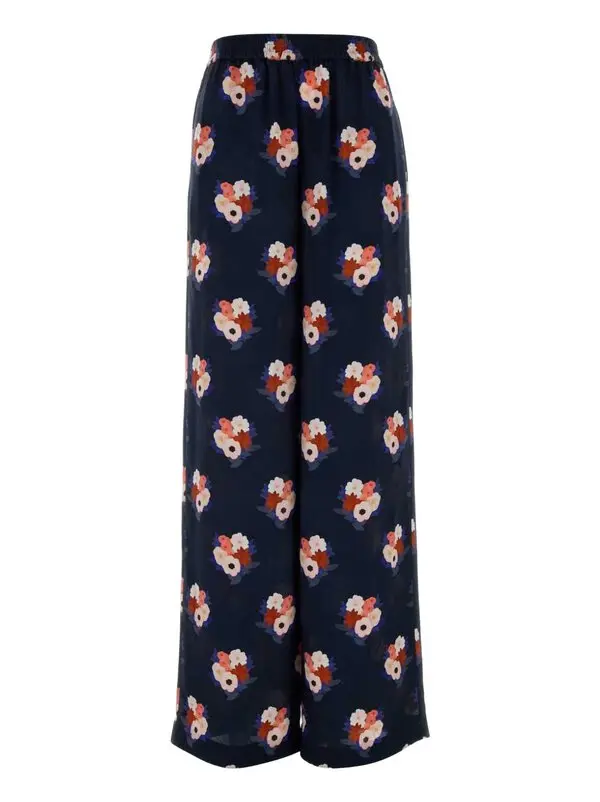 Fendi Printed Silk Wide-leg Pants - Multicolor