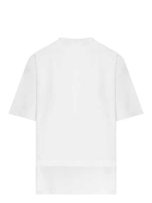 Alaïa Crew Neck Cotton Boxy T-shirt - White
