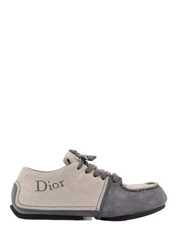 Dior Roadie Lace-up Suede Sneakers - Multicolor