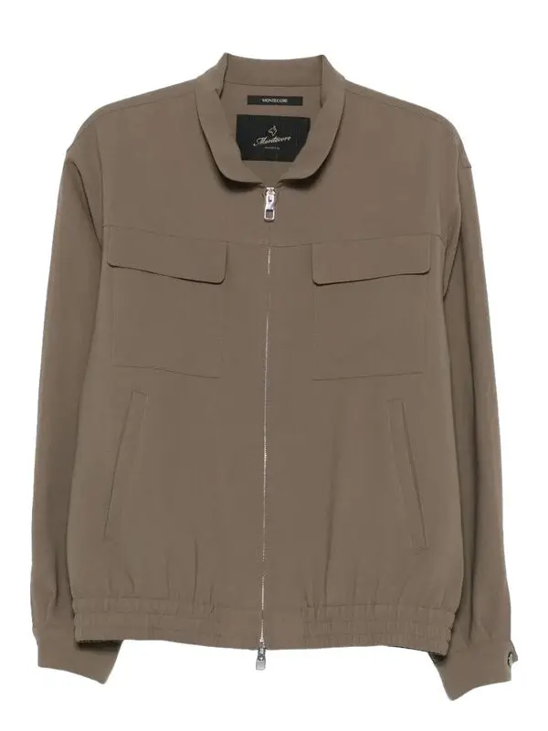 MONTECORE Zip-up Jacket With Stand Collar - Multicolor