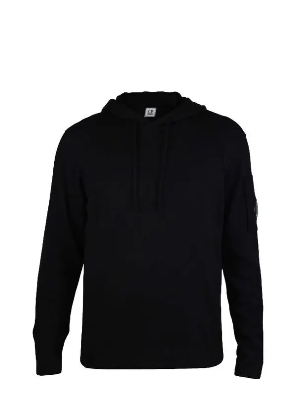 C.P. COMPANY Cotton Hoodie - Black