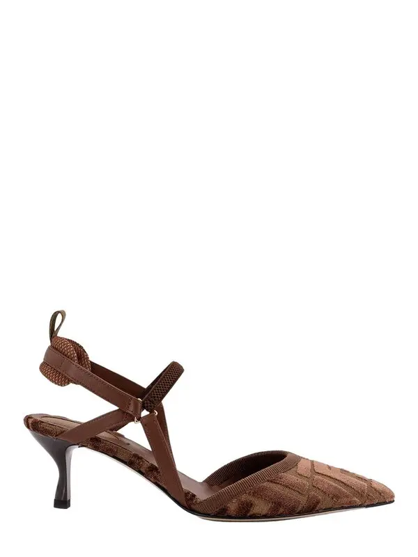 Fendi Colibrì Lite Ff Fabric Slingback Pumps - Multicolor