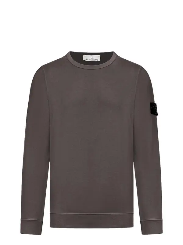 Stone Island Crewneck Sweatshirt With Compass Logo - Multicolor