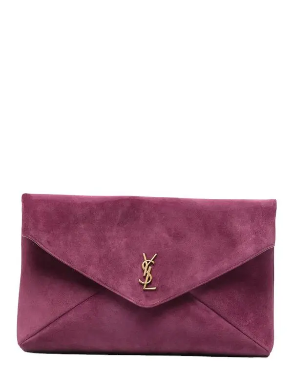 Saint Laurent Clutch Bag - Purple