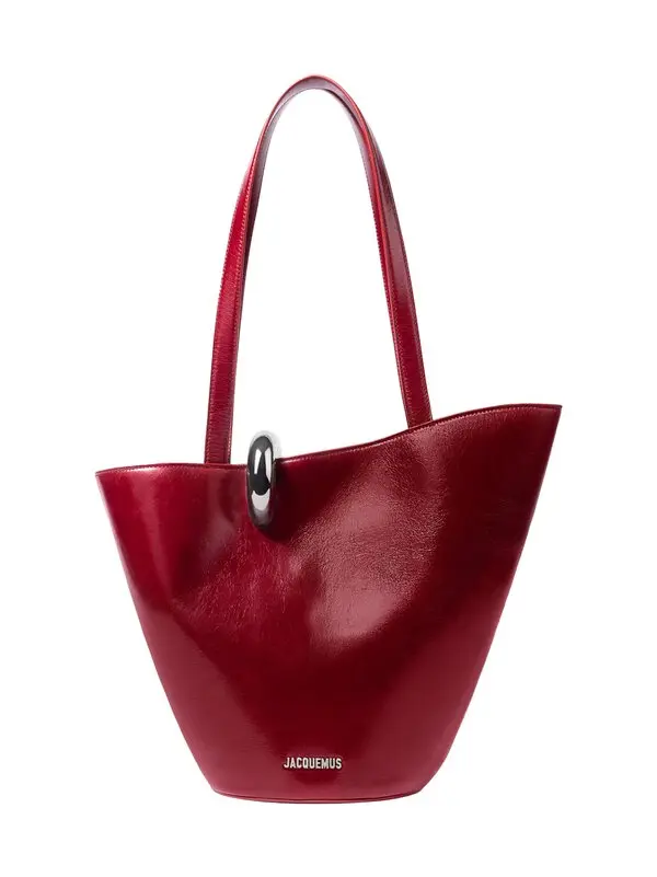 Jacquemus Le Bambola Moyen Glossed Leather Bag - Multicolor