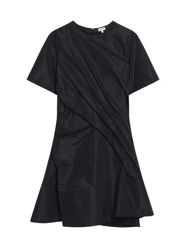 Loewe Draped Mini Dress - Black