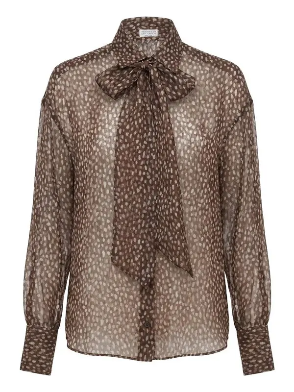 Brunello Cucinelli Cotton Blend Shirt - Multicolor