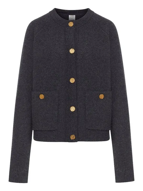 TOTEME Cardigan With Hammered Buttons - Multicolor