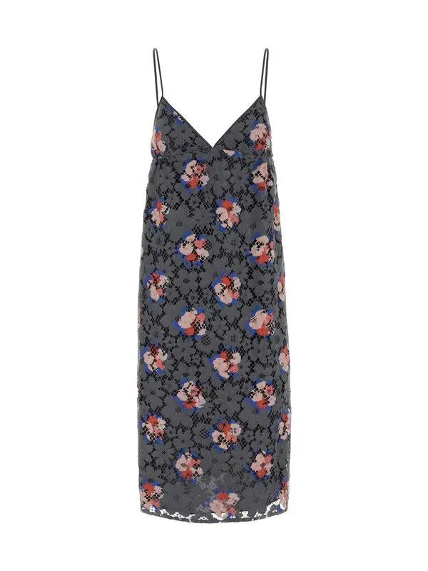 Fendi Printed Lace Dress - Multicolor